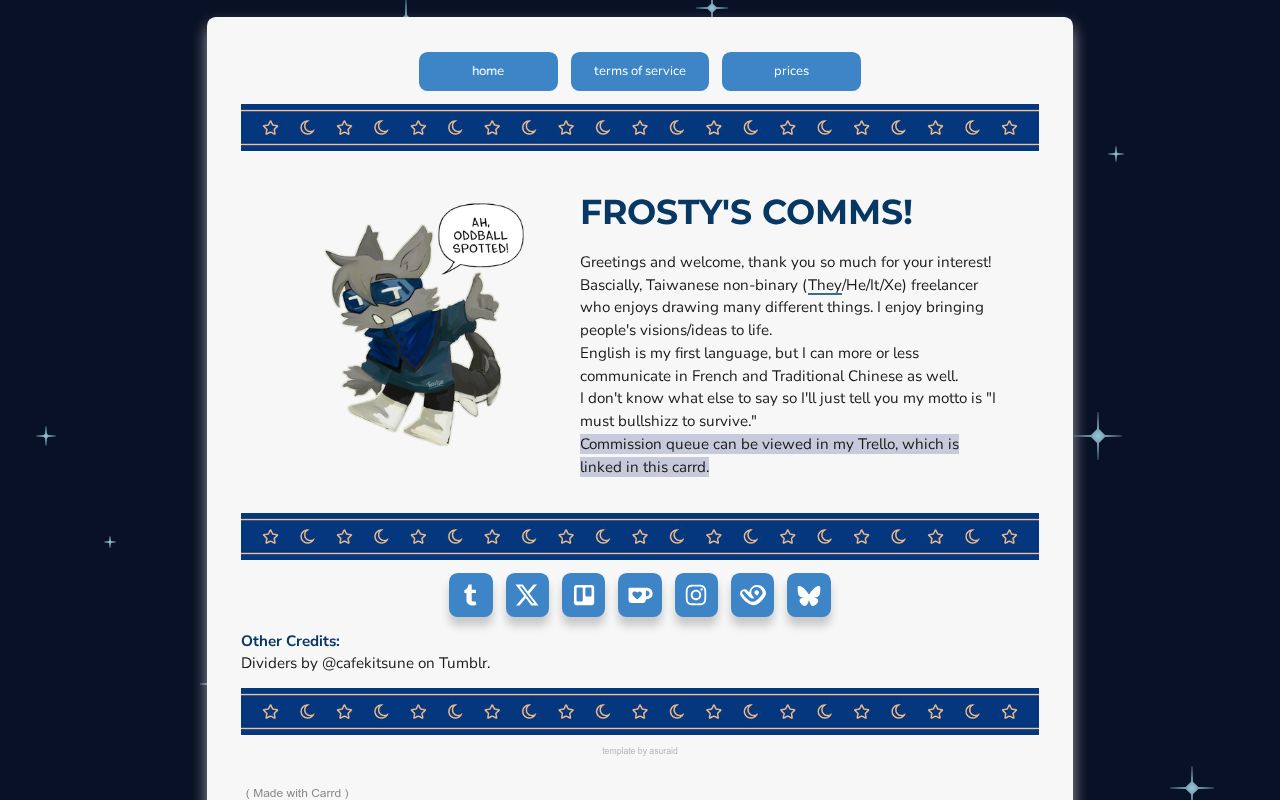 Frosty's Art Commission Info